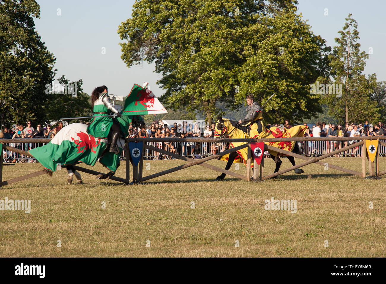 Medieval knights jousting competition Lambeth Country show Brockwell ...