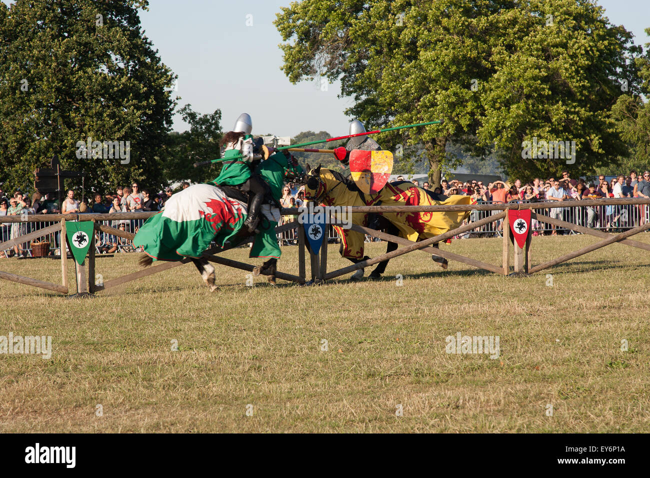 Medieval knights jousting competition Lambeth Country show Brockwell ...