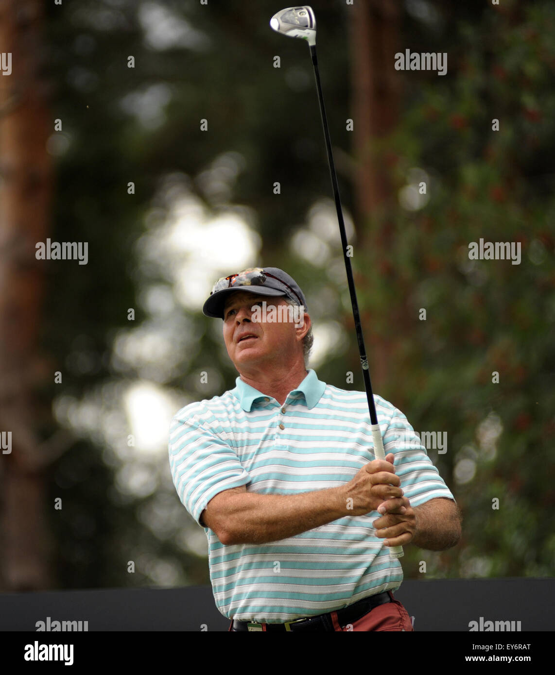 Sunningdale, UK. 22nd July, 2015. Action from practice for The Senior ...