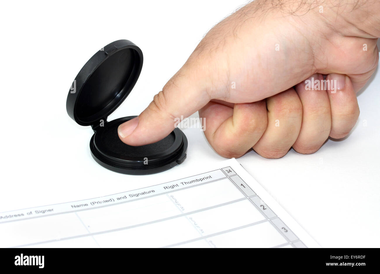 Thumb impression hi-res stock photography and images - Alamy