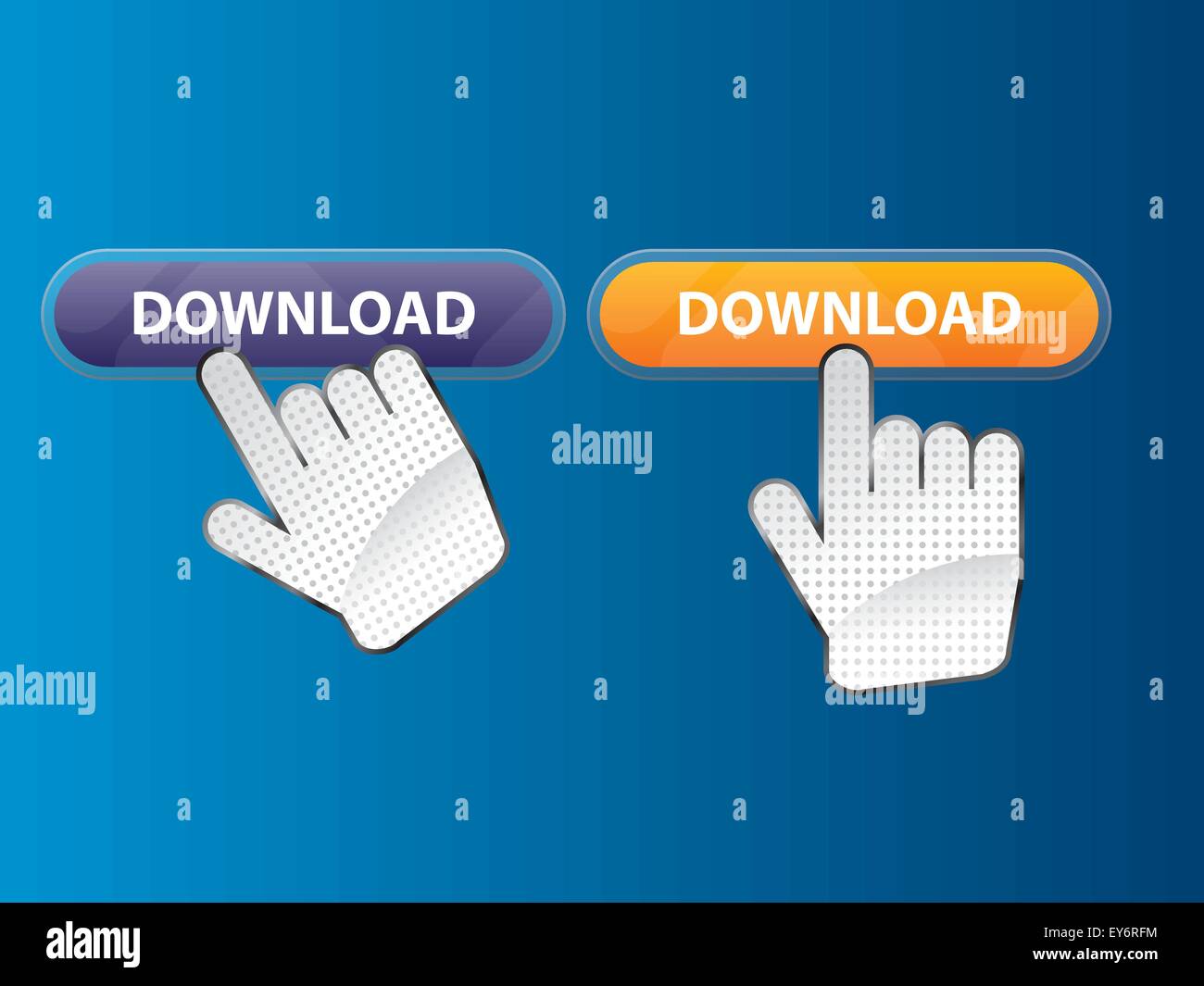 Hand clicking vector vectors hi-res stock photography and images - Alamy
