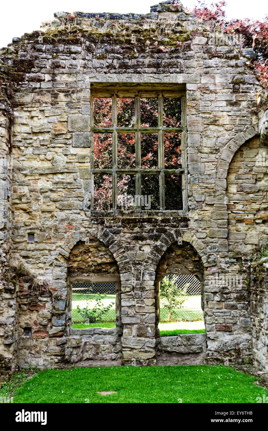 Ashby de la Zouch Castle in Leicestershire, England. The ruins are ...