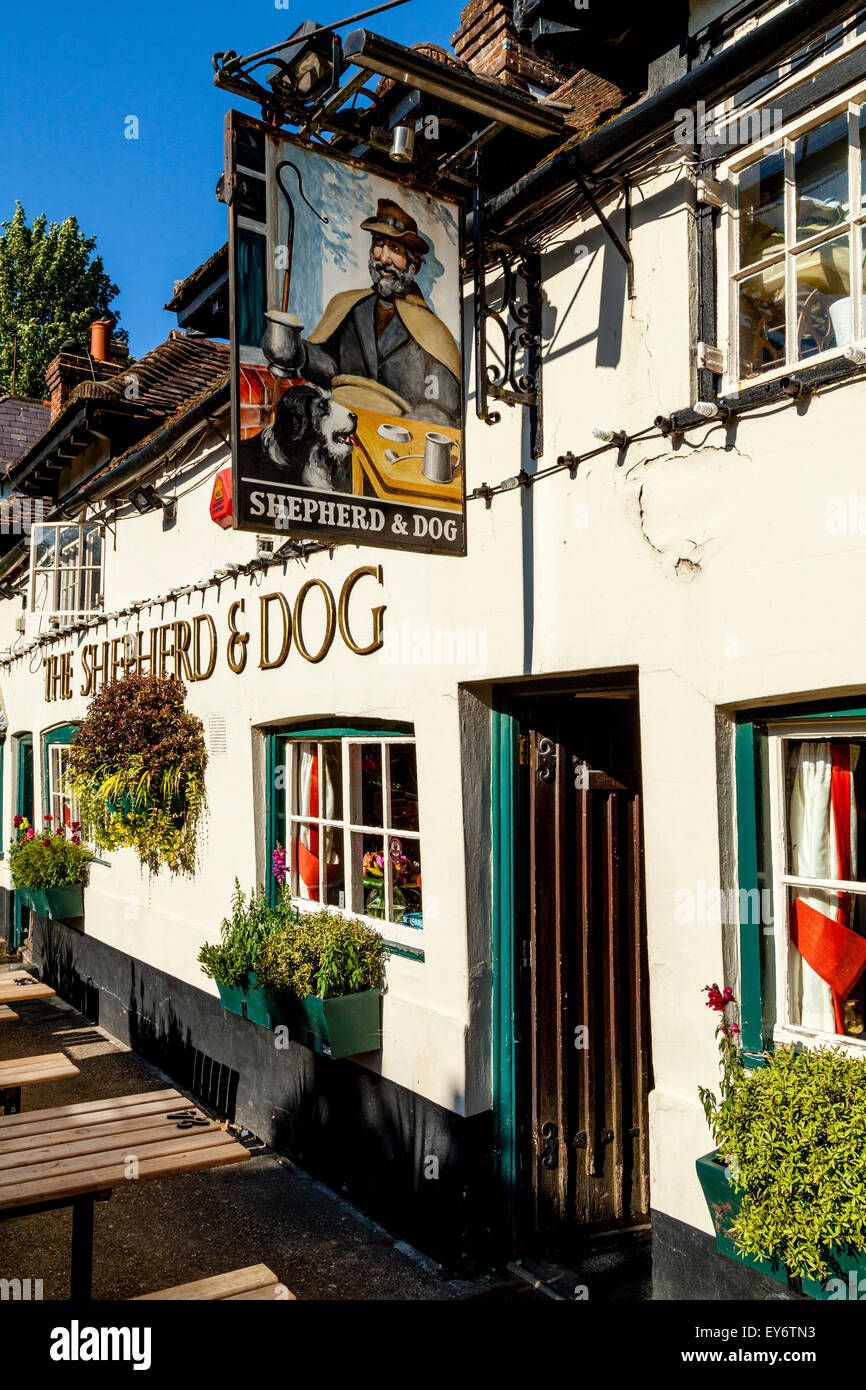 The Shepherd & Dog Country Pub, Fulking, Sussex, UK Stock Photo - Alamy