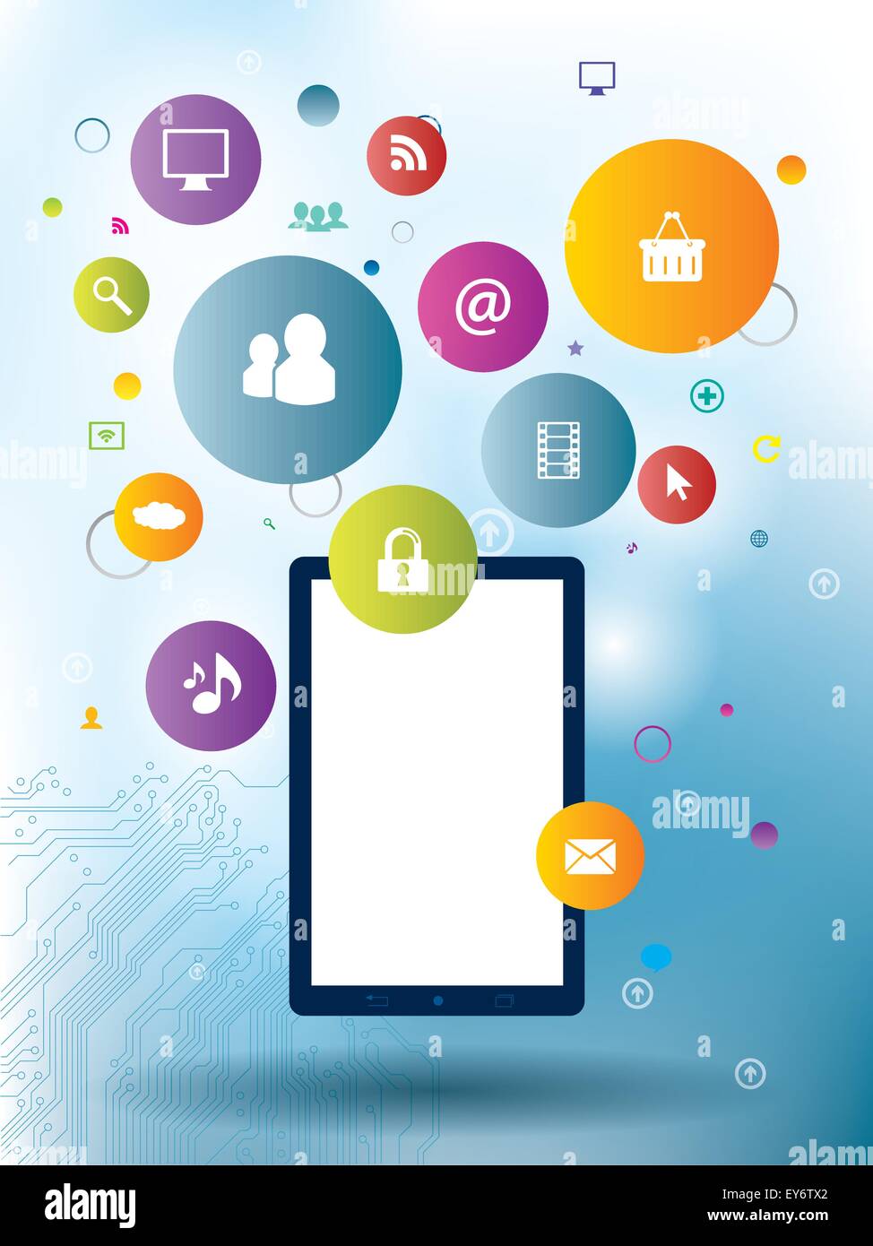 Social networking apps Stock Vector Images - Alamy