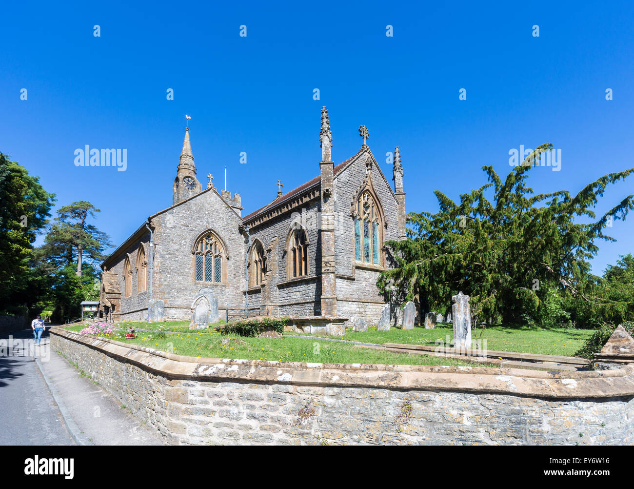 Anglican church of St Osmund in Evershot, a small village in Dorset ...
