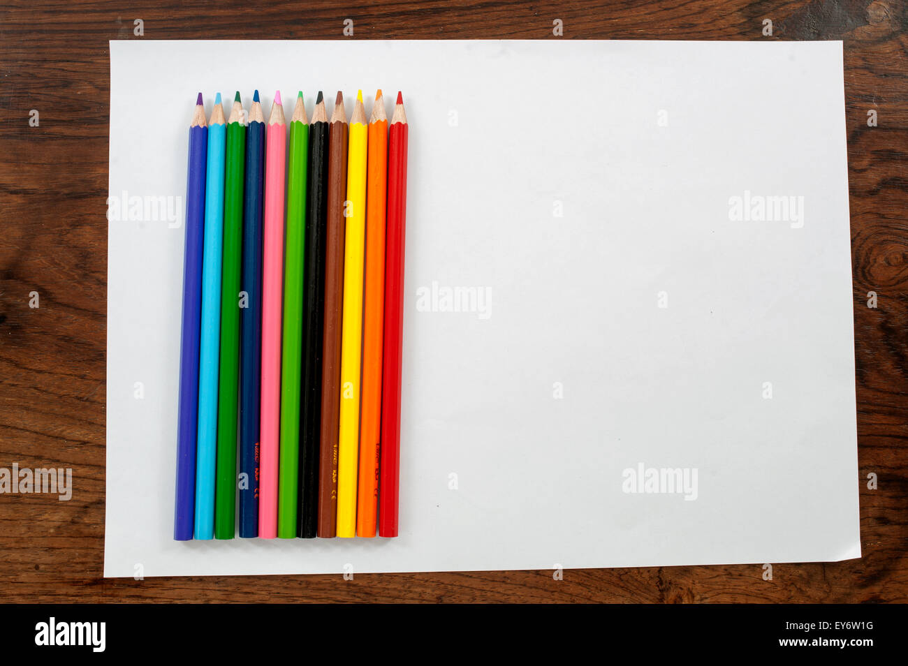 Color wood pencil background Stock Photo - Alamy