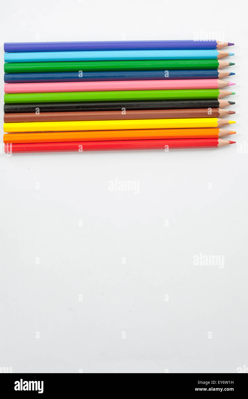 Color wood pencil background Stock Photo - Alamy