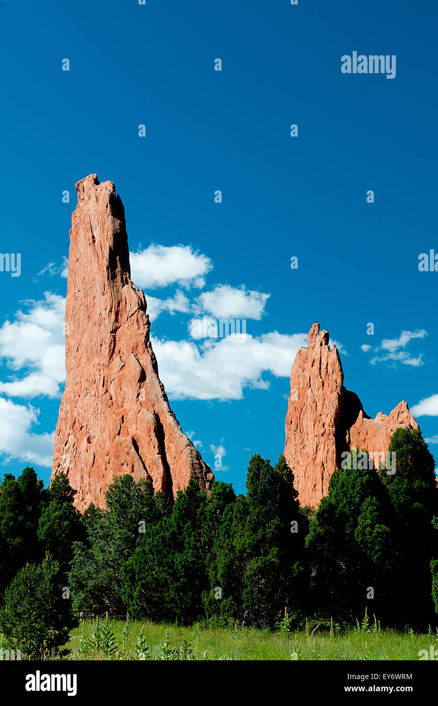 Montezuma's Tower (left) and the Three Graces formations in the Garden ...