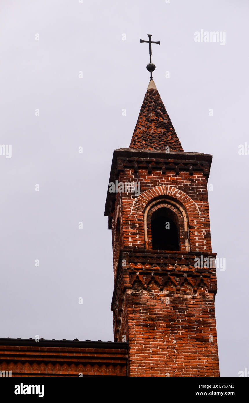 Typical Gothic Belfry Church Tower Stock Photo - Alamy