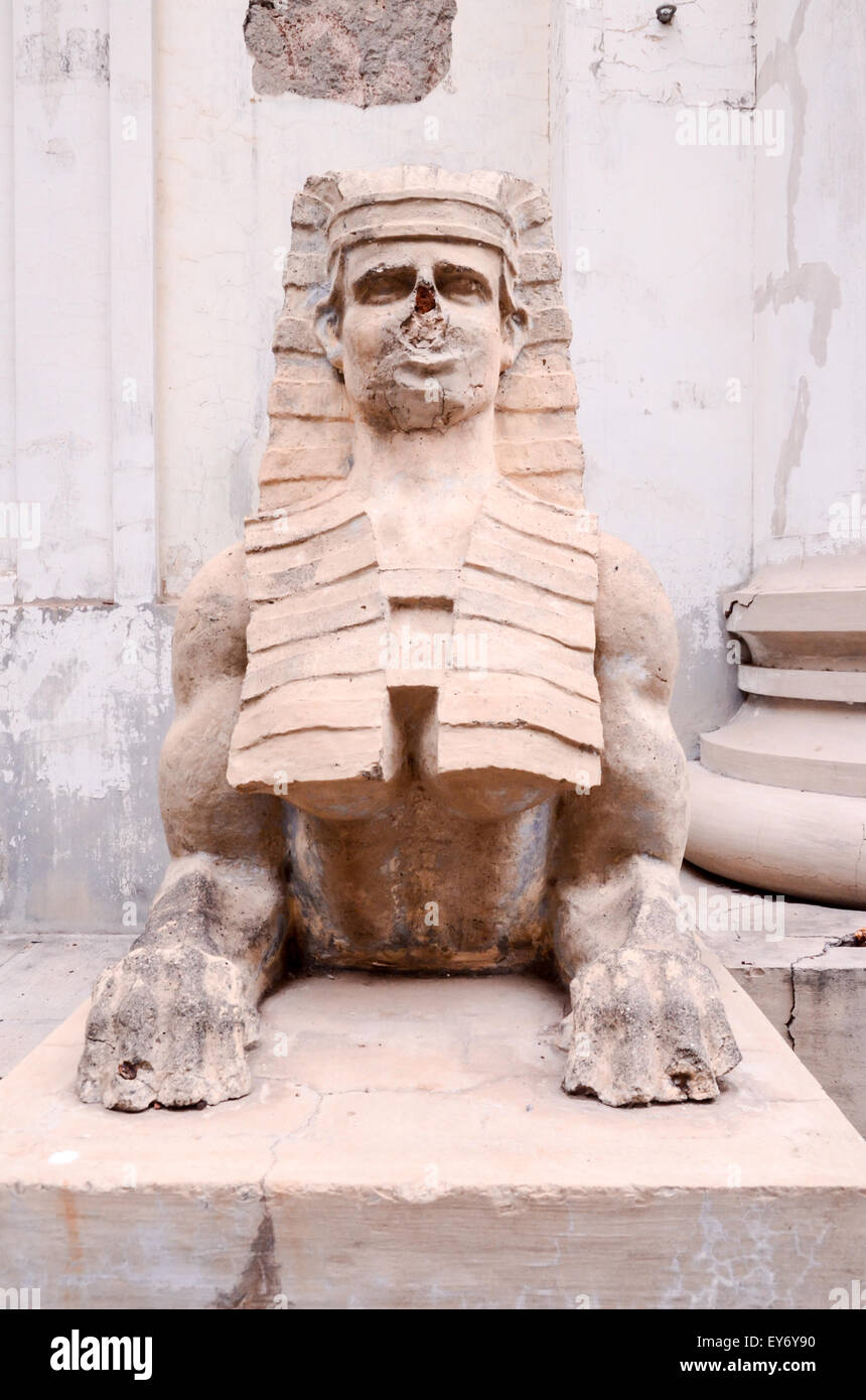 Sphinx of the Old Masonry Temple in Tenerife Stock Photo - Alamy