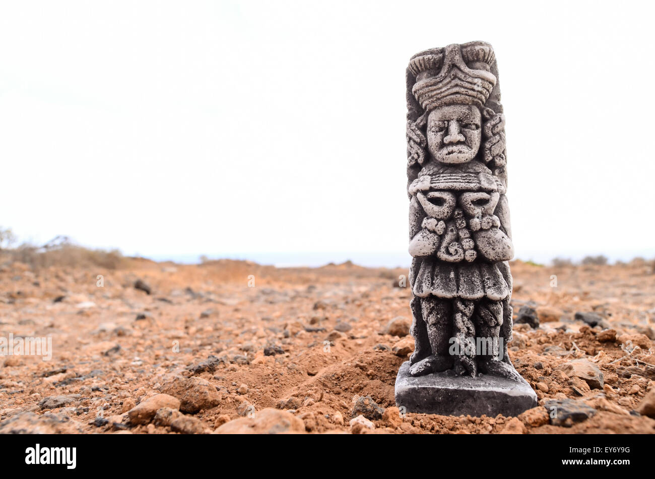 Ancient Maya Statue Stock Photo - Alamy