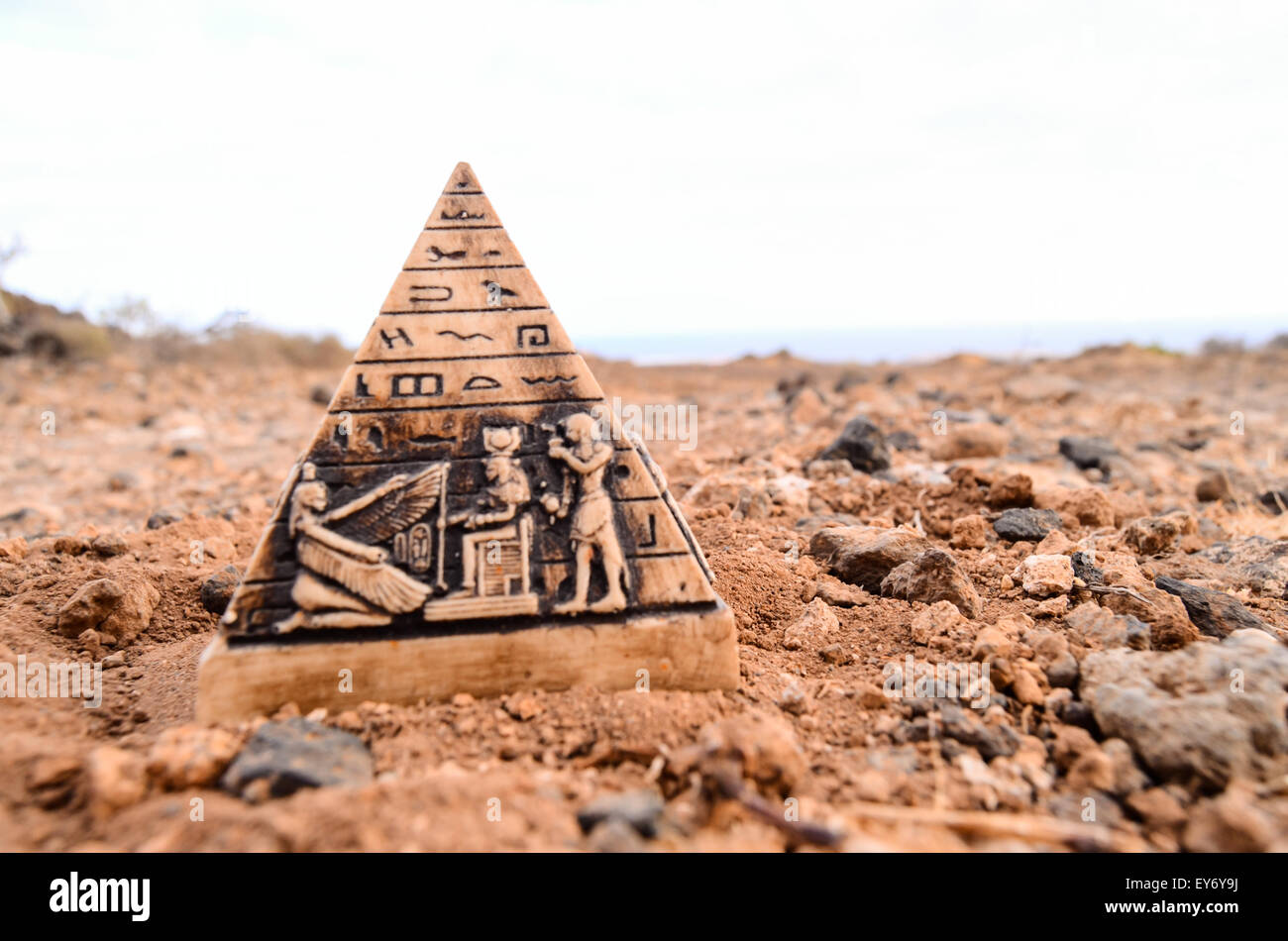 Egyptian Pyramid Model Miniature Stock Photo - Alamy