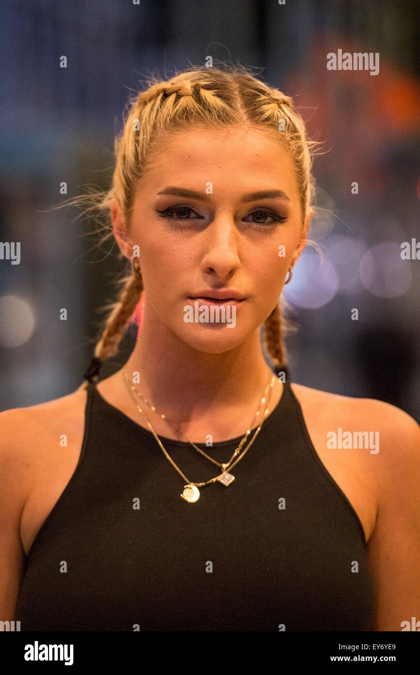 New York, NY, USA. 22nd July, 2015. Njomza in attendance for Nathan ...