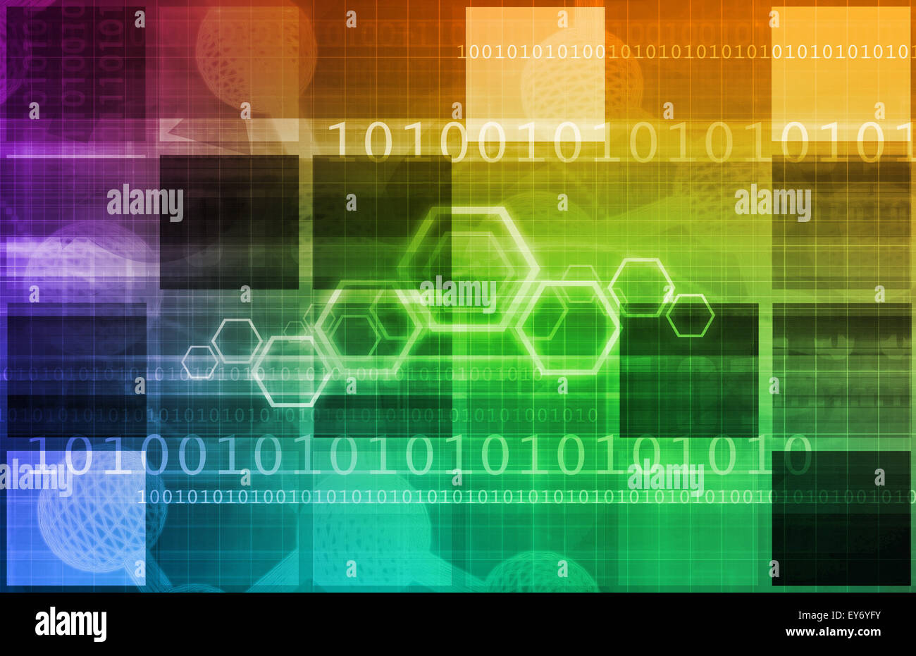 Different Technologies and Operating Systems A Art Stock Photo - Alamy