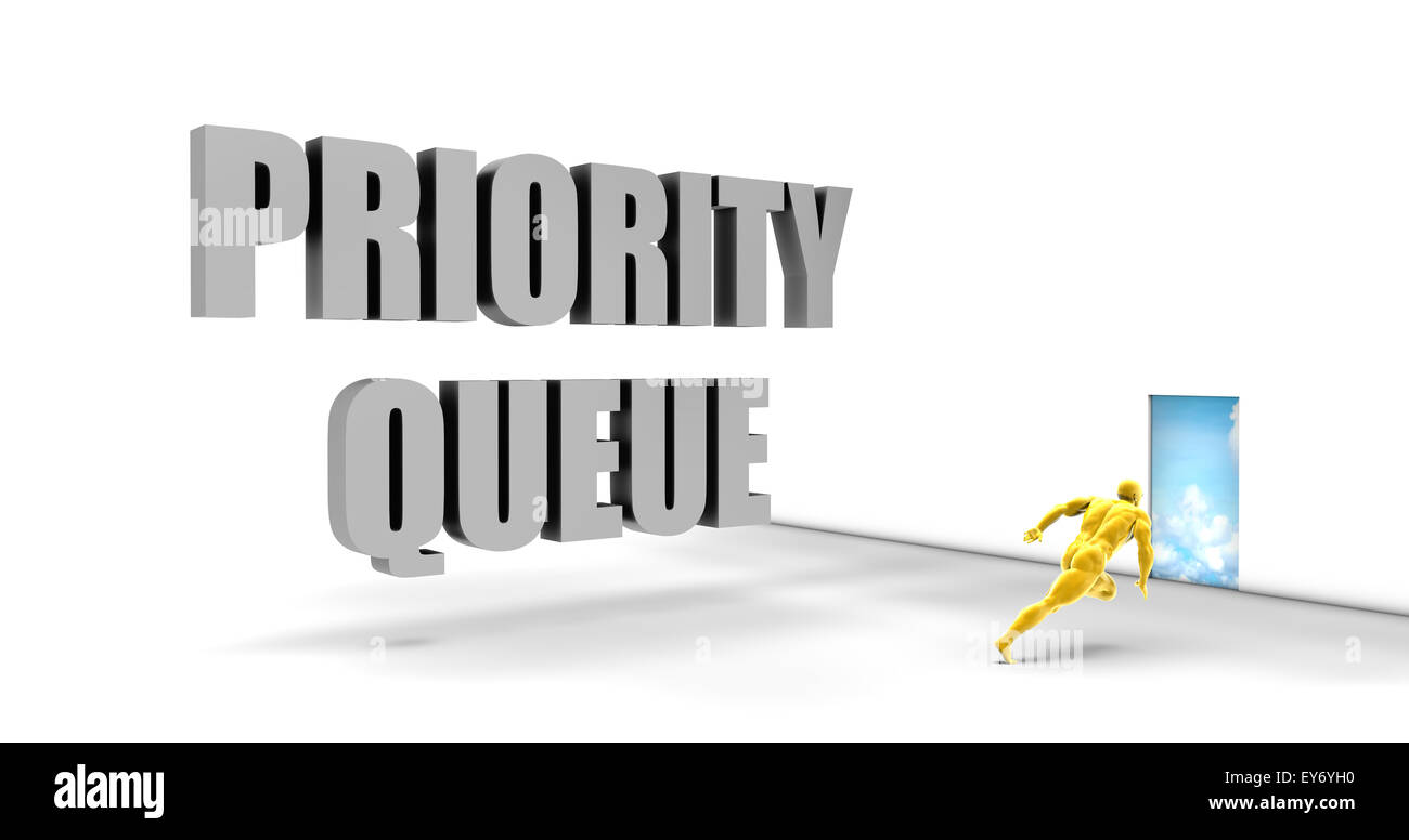 Priority Queue as a Fast Track Direct Express Path Stock Photo - Alamy