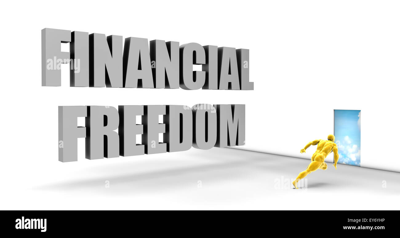 Financial Freedom as a Fast Track Direct Express Path Stock Photo - Alamy