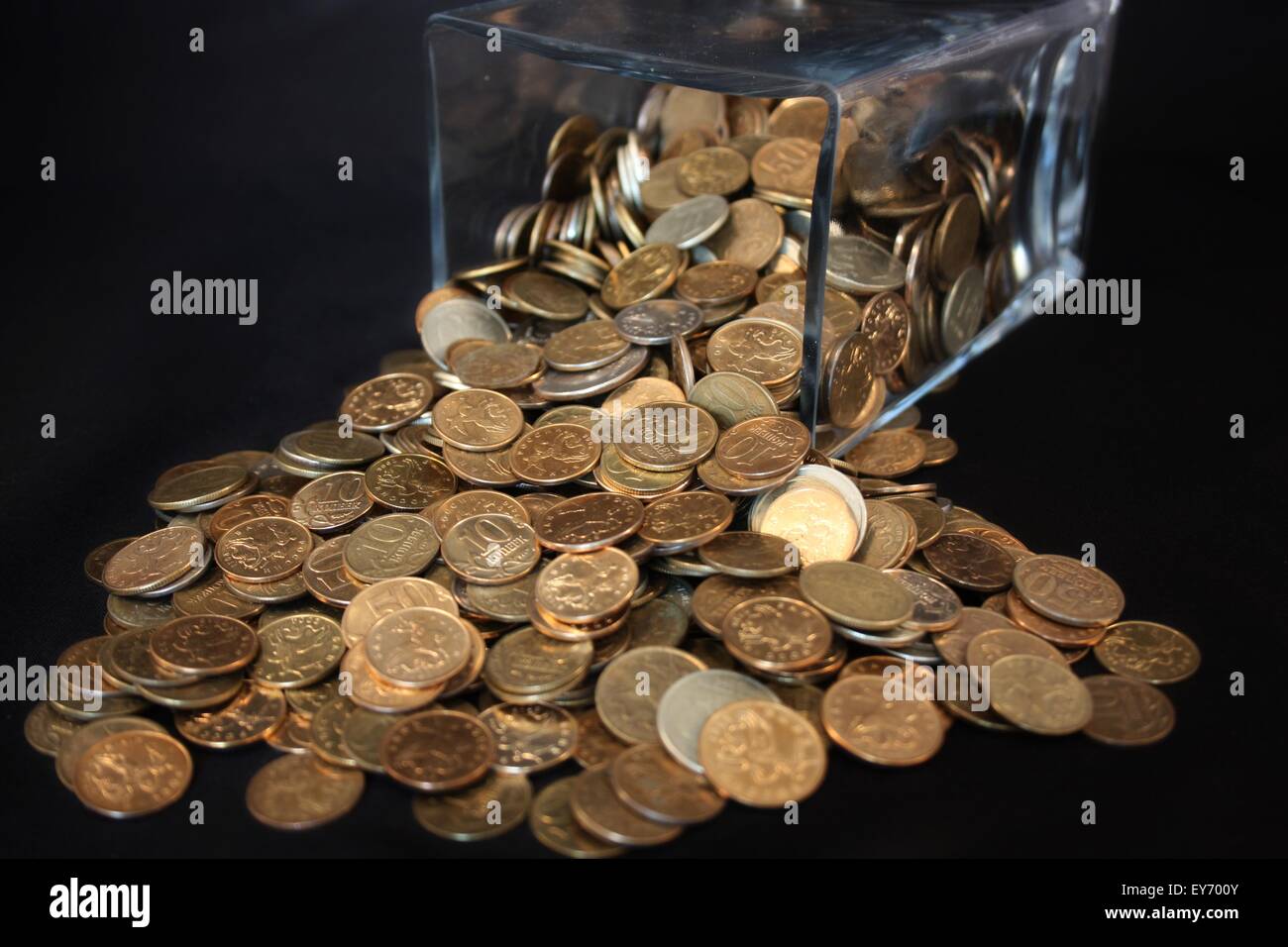 Copper silver euro coins hi-res stock photography and images - Alamy