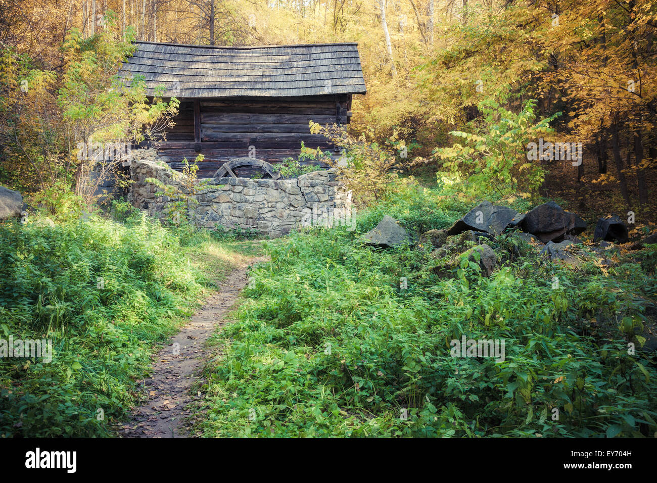 Cottage old museum mill hi-res stock photography and images - Alamy