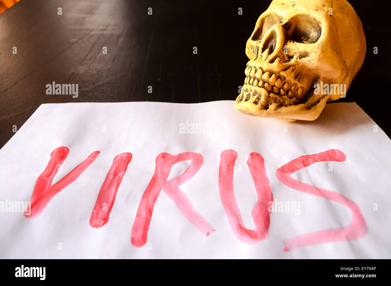 Word Virus Text Stock Photo - Alamy