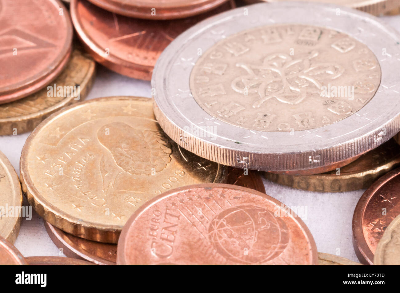 European Euro Currency Texture Stock Photo - Alamy