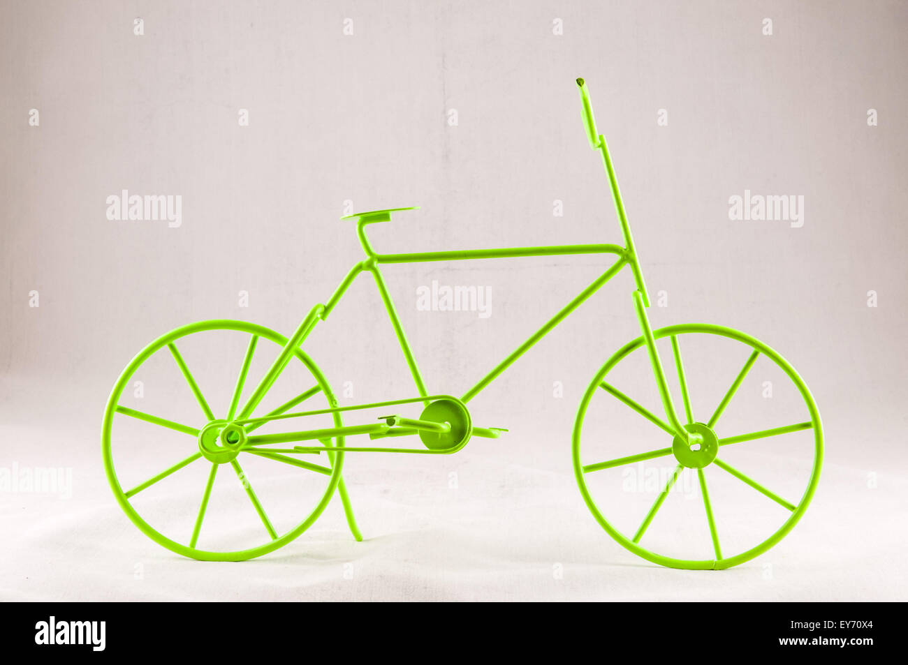 Green Ancient Bicycle Stock Photo - Alamy