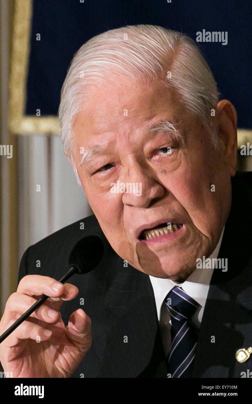 Lee Teng-hui, former president of Taiwan (the Republic of China) speaks ...