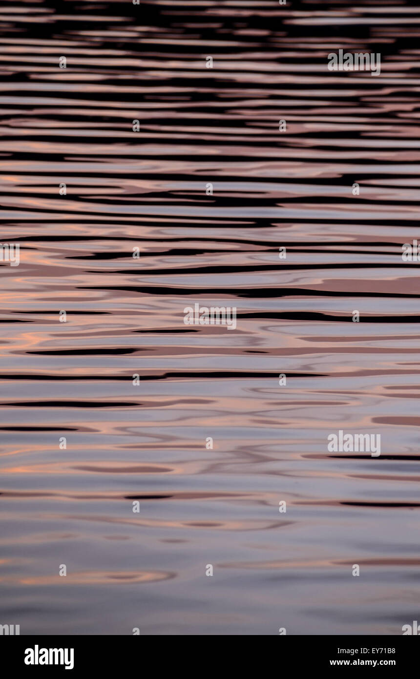 Sunset Water Texture Stock Photo - Alamy