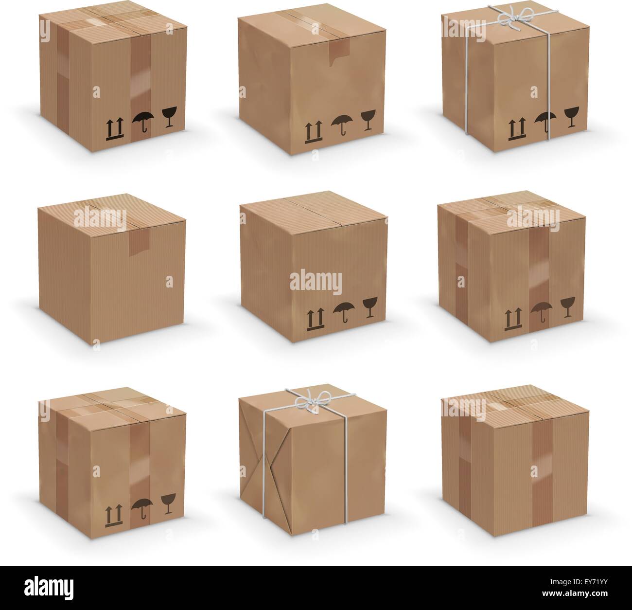 Sorting boxes Stock Vector Images - Alamy