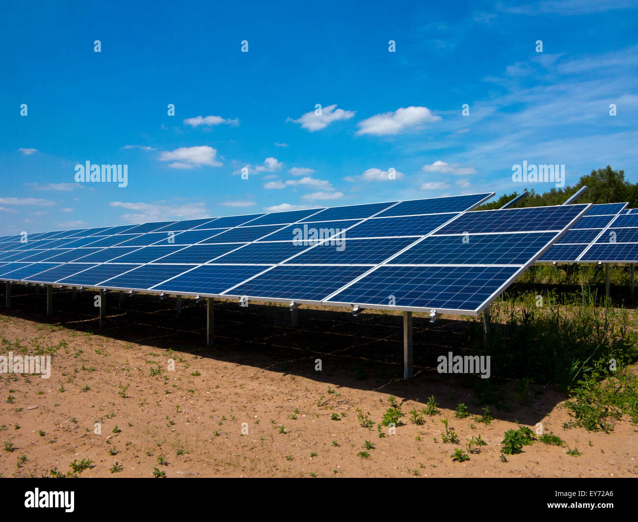 Solar electricity solar fields solar field uk solar power hi-res stock ...