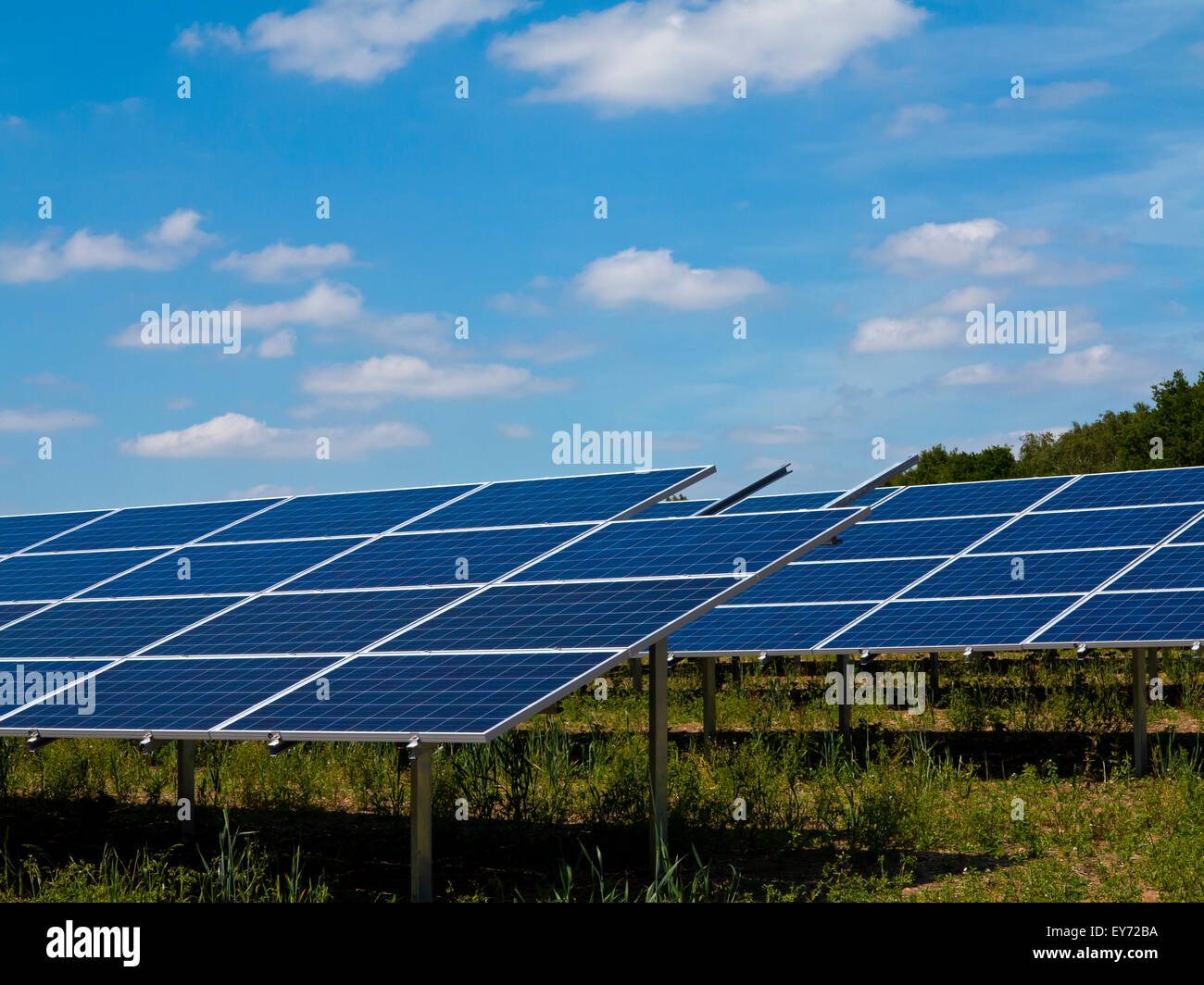 Solar panels farm england hi-res stock photography and images - Alamy