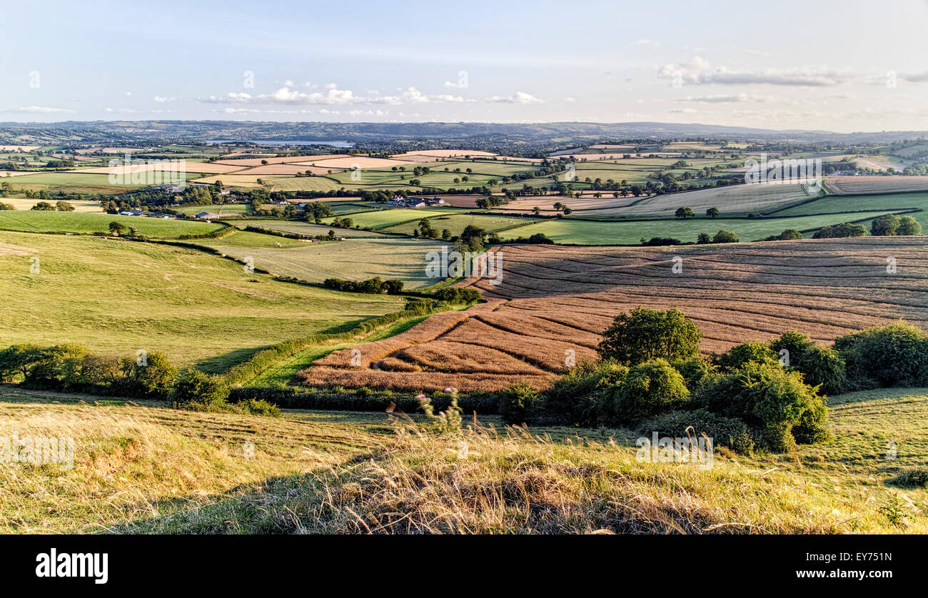 View from Maes Knoll Hill fort Stock Photo - Alamy