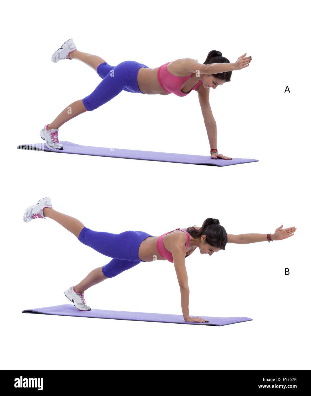 Step by step instructions for abs: Without moving your body, lift the ...