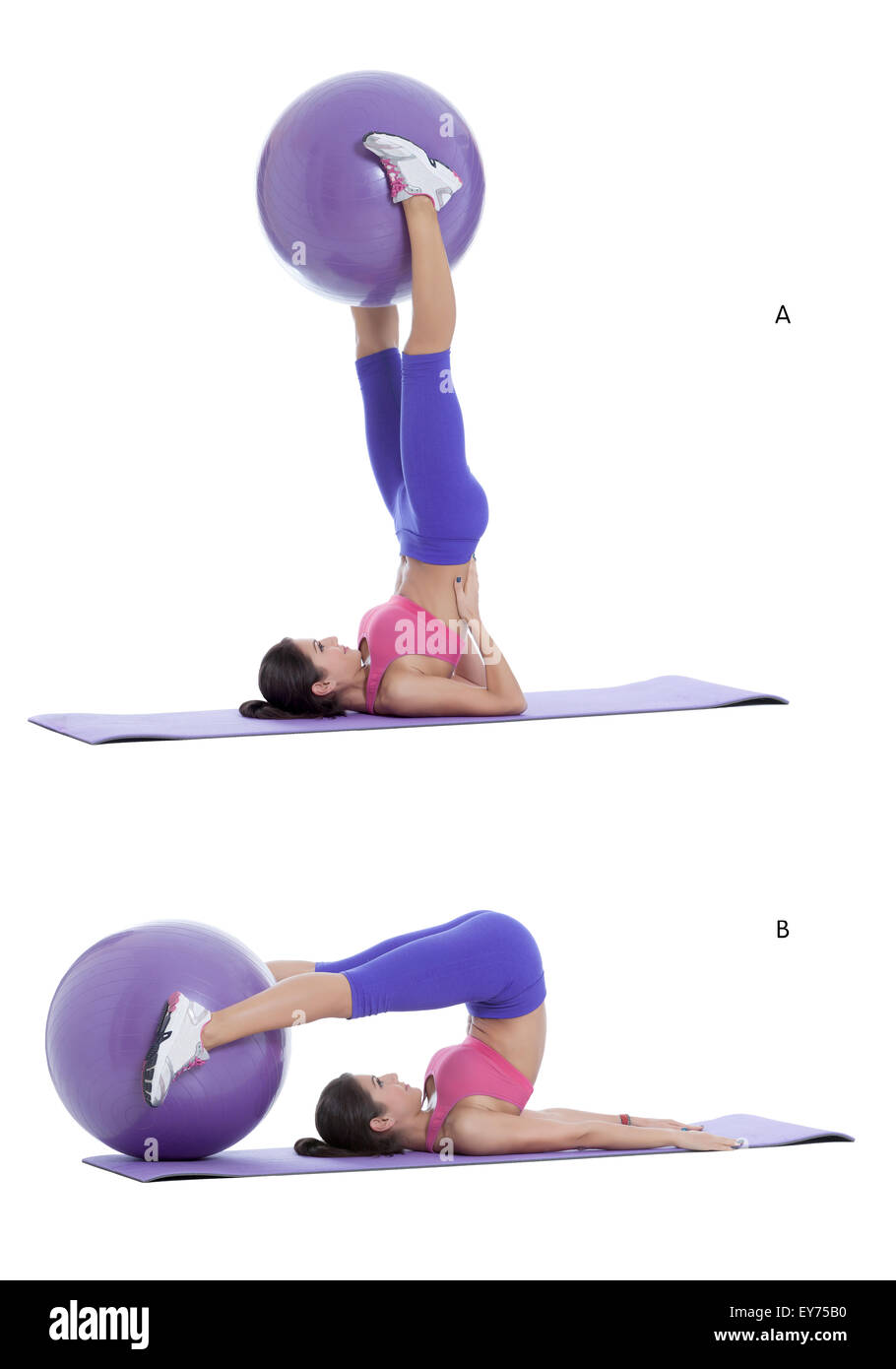 Shoulder stand position hi-res stock photography and images - Alamy