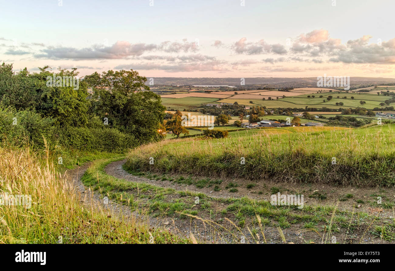 View from Maes Knoll Hill fort Stock Photo - Alamy