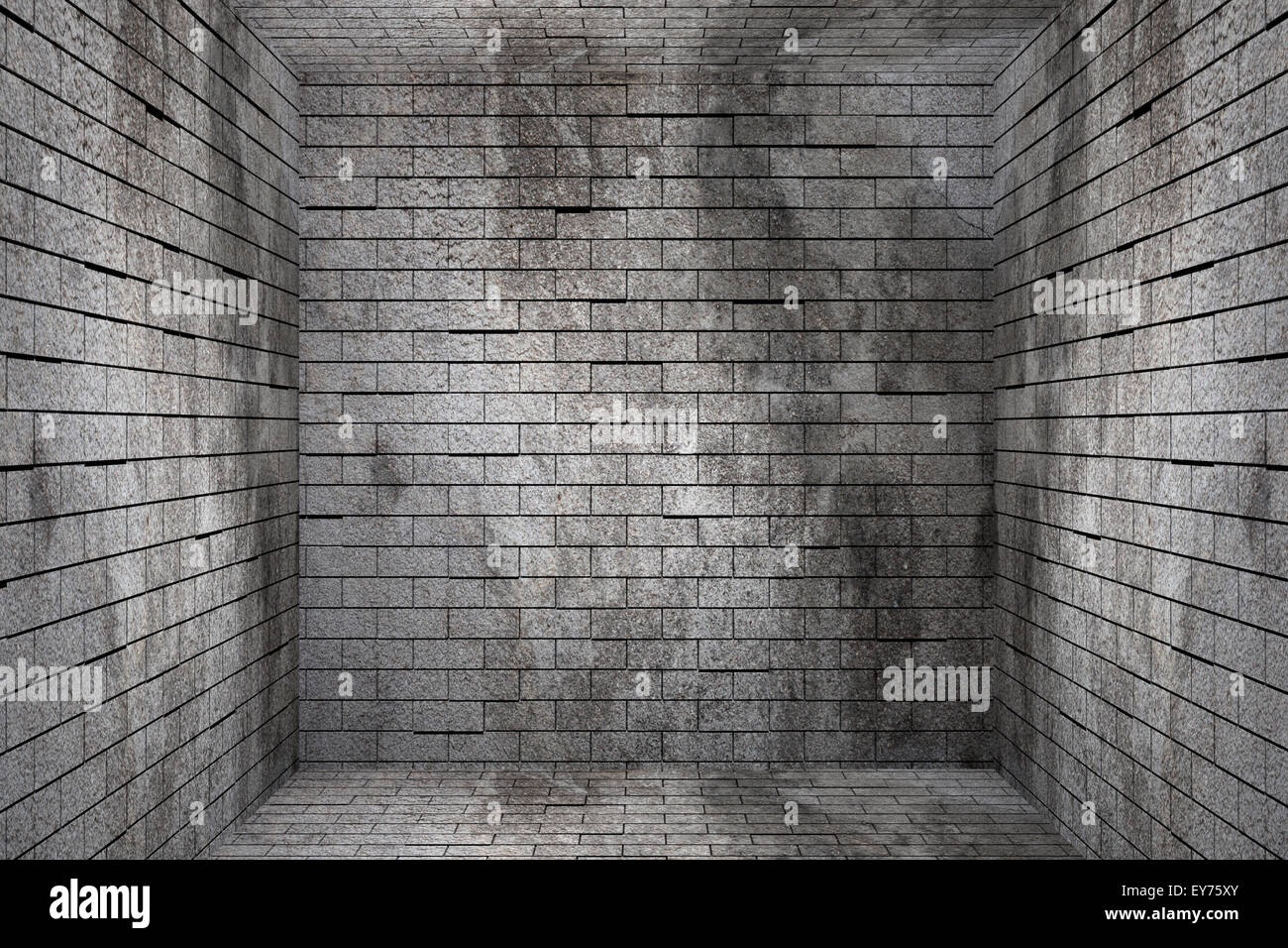 3d rendering of an abstract brick cube background Stock Photo - Alamy