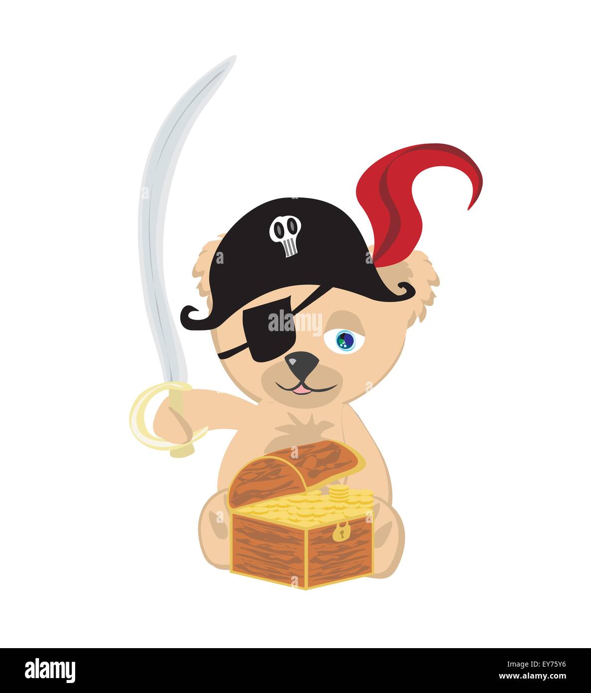 sweet pirate bear Stock Vector Image & Art - Alamy