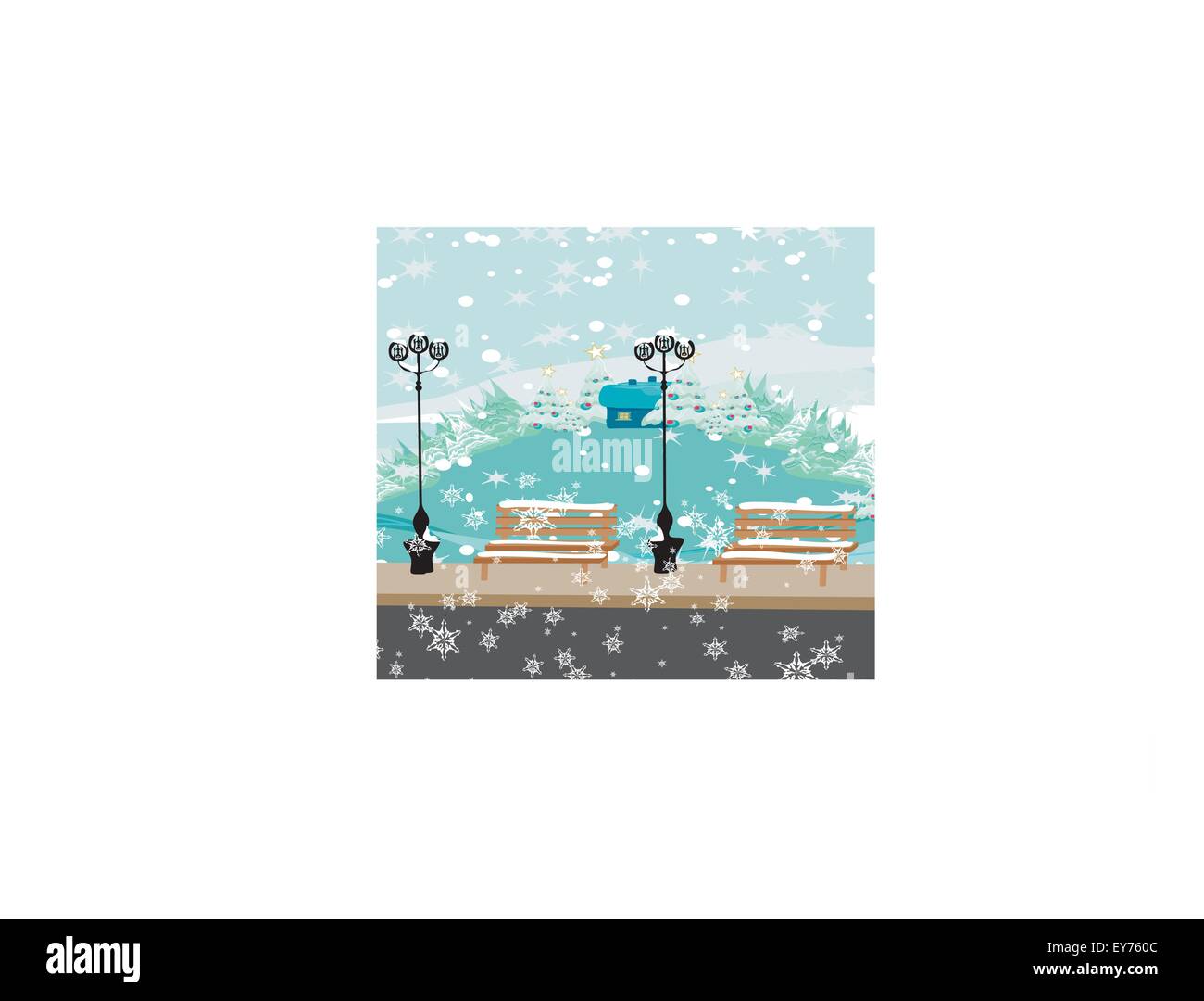 Park bench nature trail Stock Vector Images - Alamy