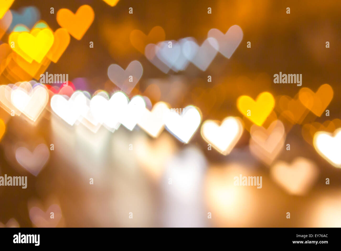 Abstract heart bokeh background, Love Valentine's day background Stock ...