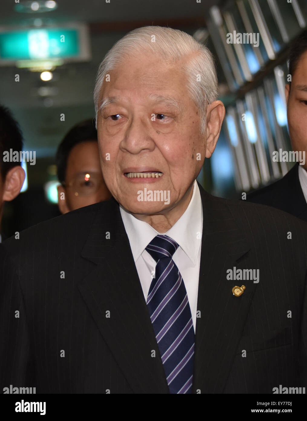 Tokyo, Japan. 23rd July, 2015. Taiwan's former President Lee Teng-hui ...
