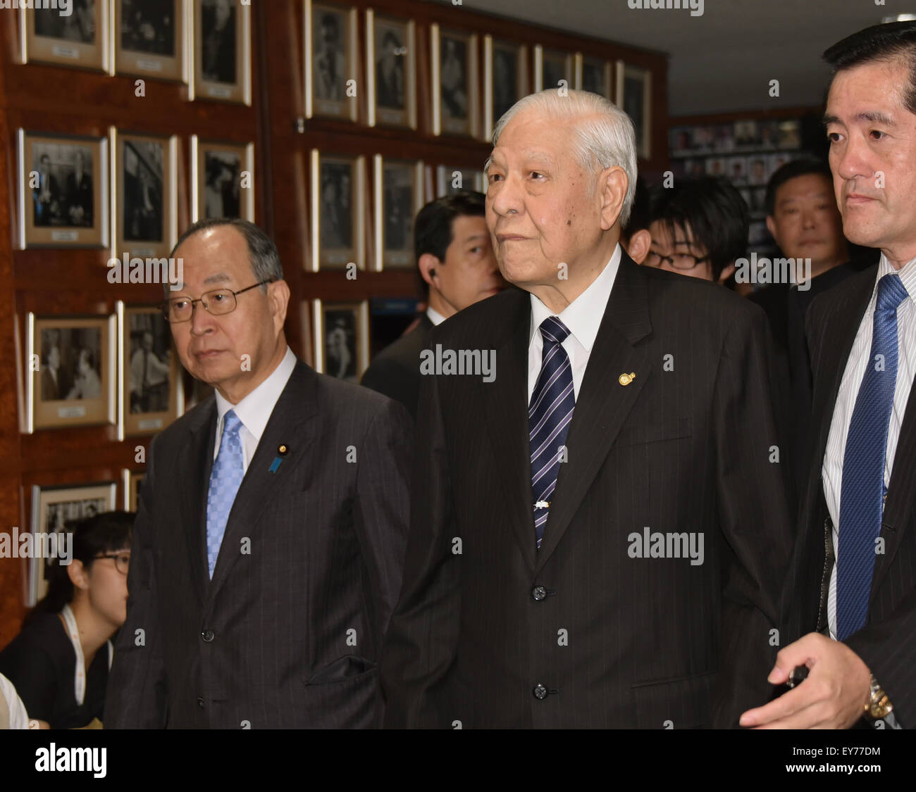 Tokyo, Japan. 23rd July, 2015. Taiwan's former President Lee Teng-hui ...