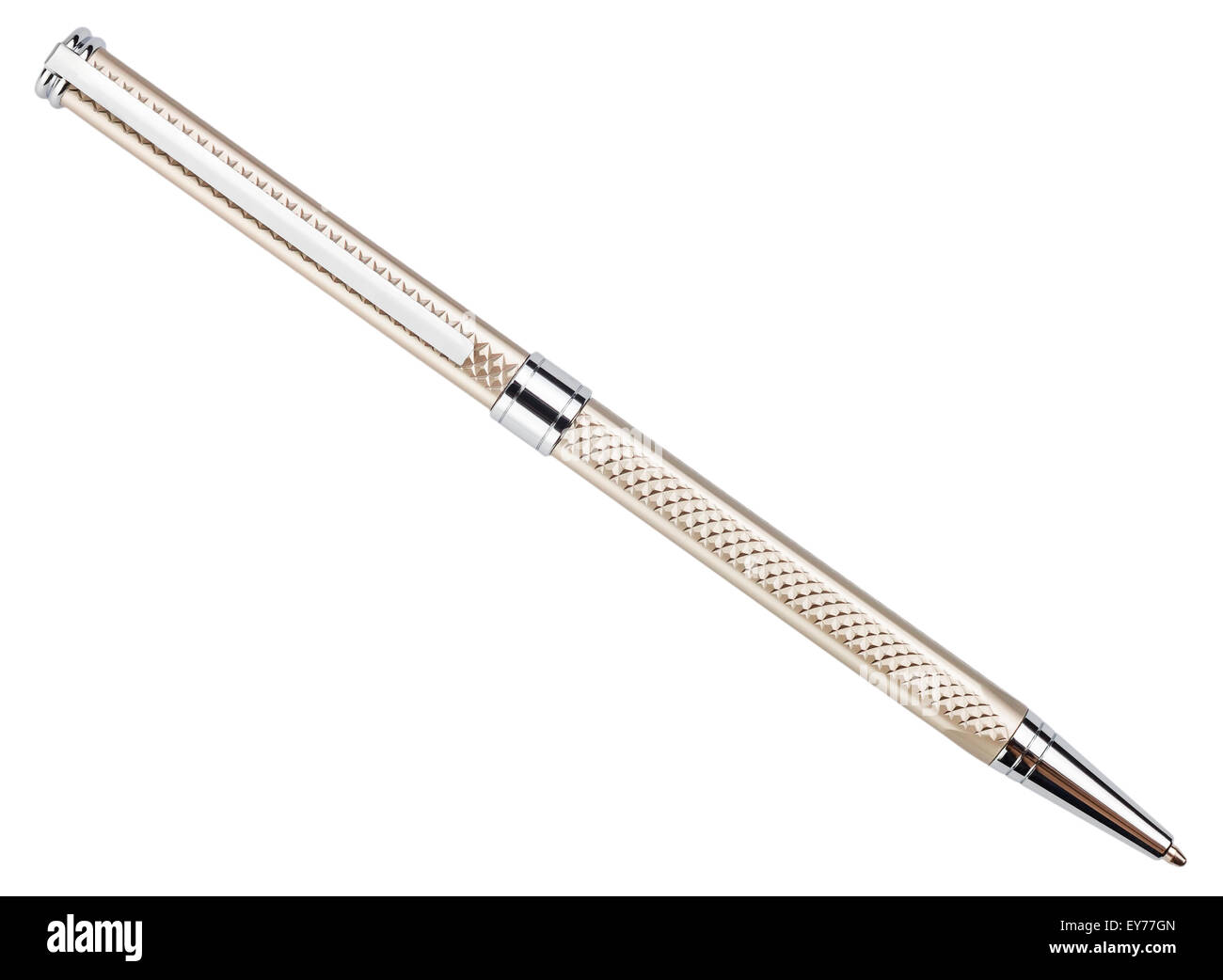 the gray and silver pen isolated on white background Stock Photo - Alamy