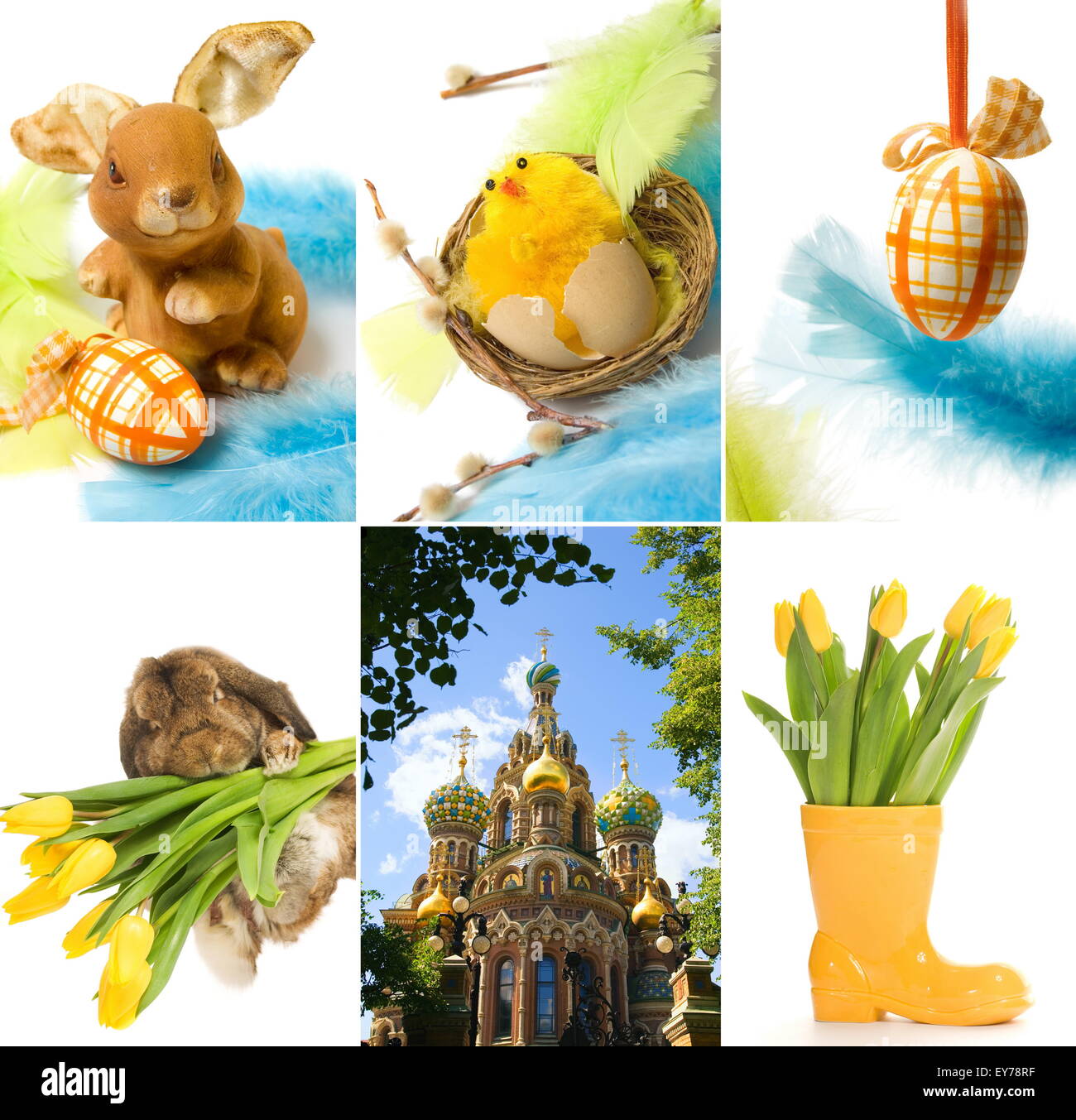 Collage easter eggs hi-res stock photography and images - Alamy