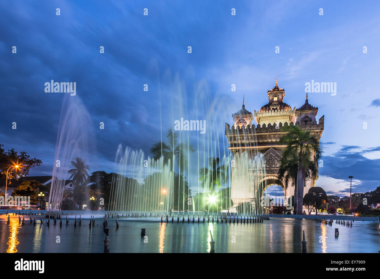 Patuxay monument is dedicated to the deads during the Independance war ...