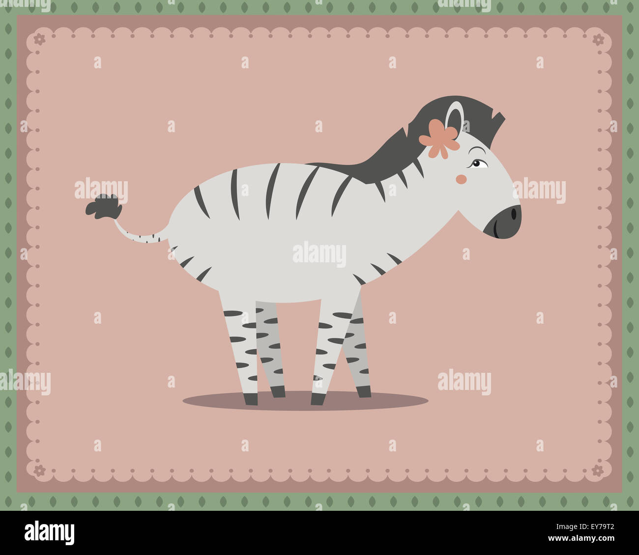 Zebra cartoon illustration hi-res stock photography and images - Alamy