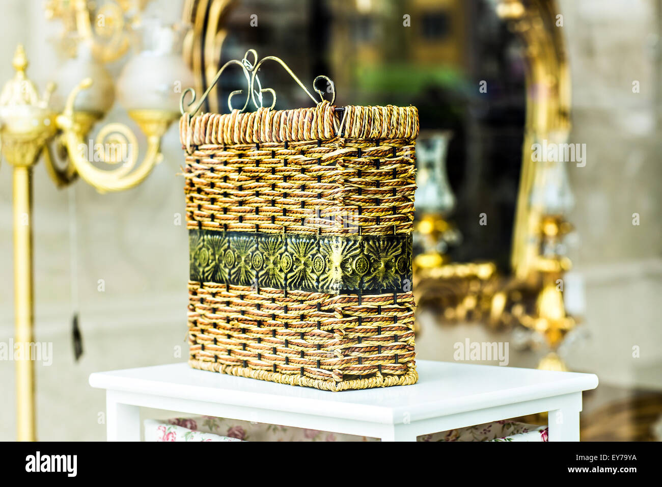 Shabby interior basket hi-res stock photography and images - Alamy