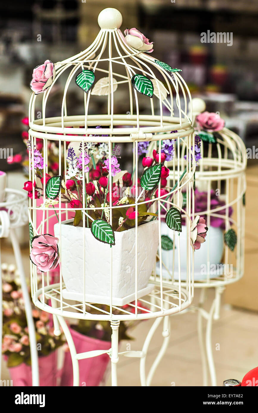 wedding decorative cage Stock Photo - Alamy