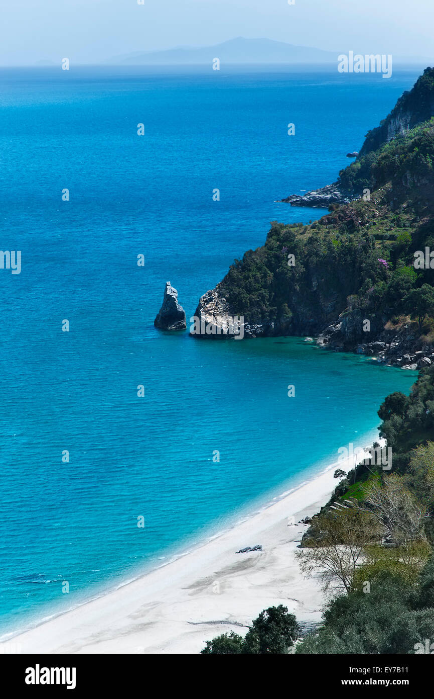 Lonely bay on Pelion Peninsula, Thessaly, Greece Stock Photo - Alamy
