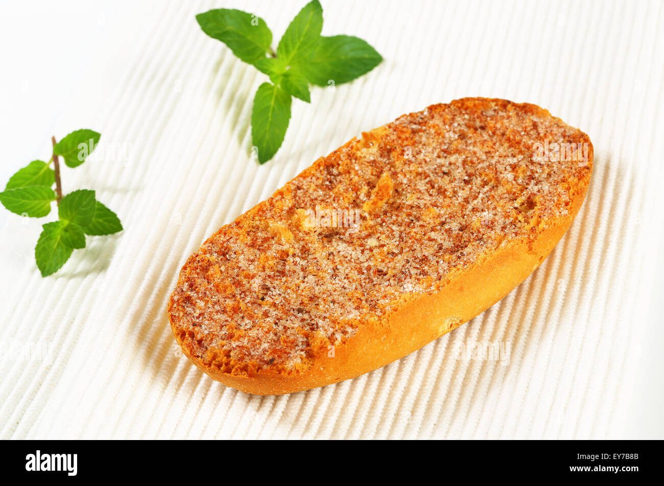 Crisp Melba toast with cinnamon Stock Photo - Alamy