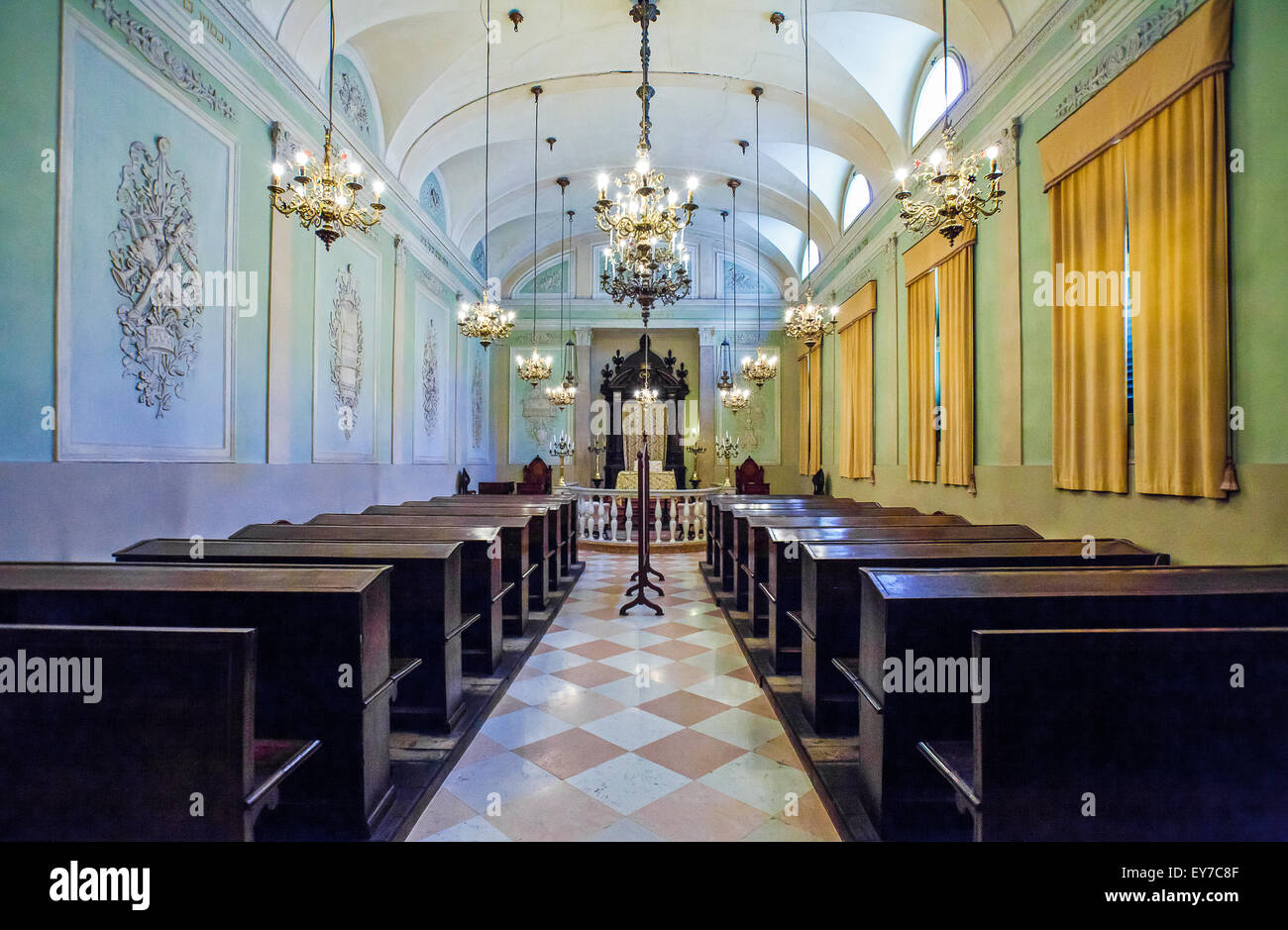 Italy, Ferrara, la Sinagoga Tedesca Stock Photo - Alamy
