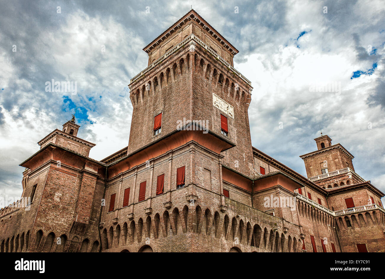 Estense Castle Ferrara Emilia Romagna High Resolution Stock Photography ...